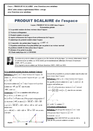 Geometrie dans l espace resume de cours - Résumé maths bac | | | Page ...