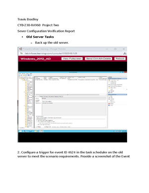 CYB 260 Module Four Worksheet (2) Revised Version - Travis Bradley CYB ...