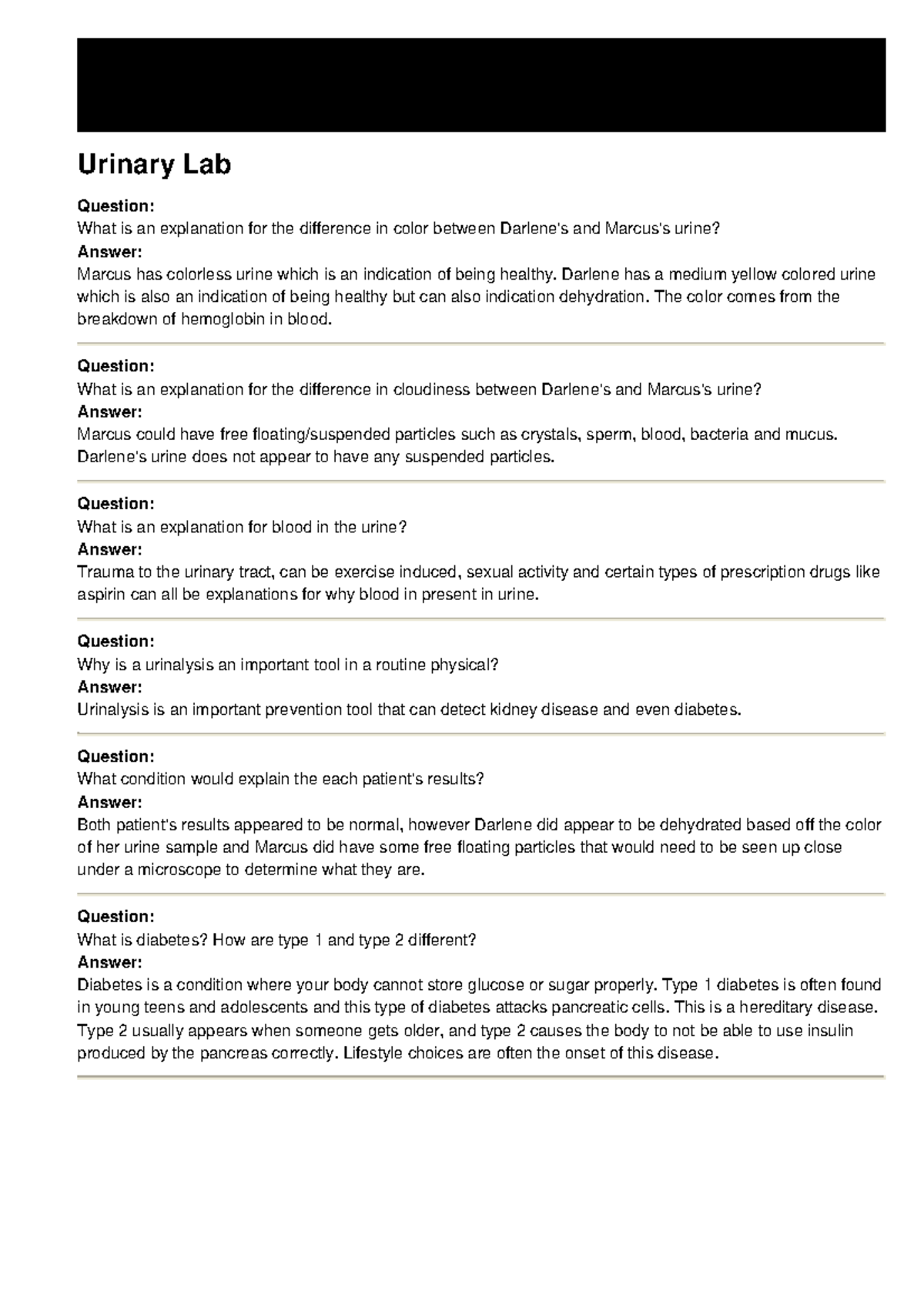 BIO-FPX1000 Hanks Steven Assessment 3 Attempt 1 - Urinary Lab Question ...