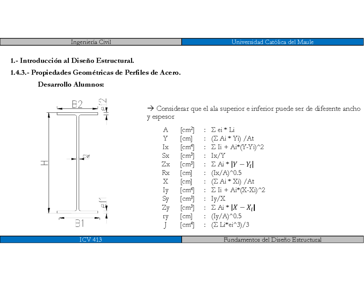 Clase 4 - calses - 1.- Introducción al Diseño Estructural. 1.4 ...