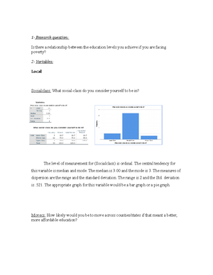 Statistics Project #1 - I have chosen my social issue to be Sustainable ...