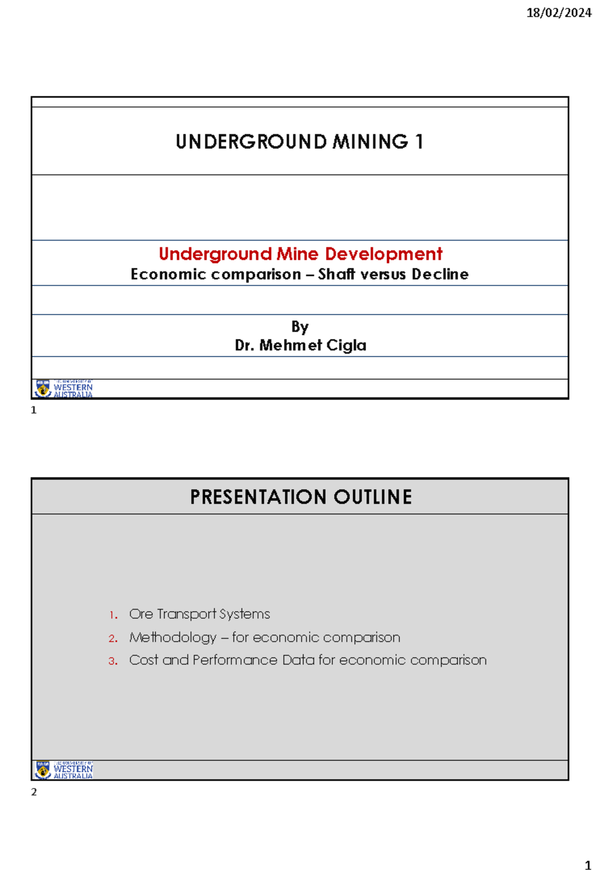 UGM1 01 UG Mine Development 020 Presentation 02-economic comparison ...