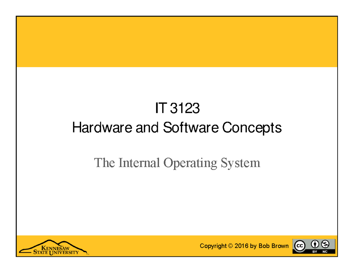 3123 22 internal operating system - IT 3123 Hardware and Software ...