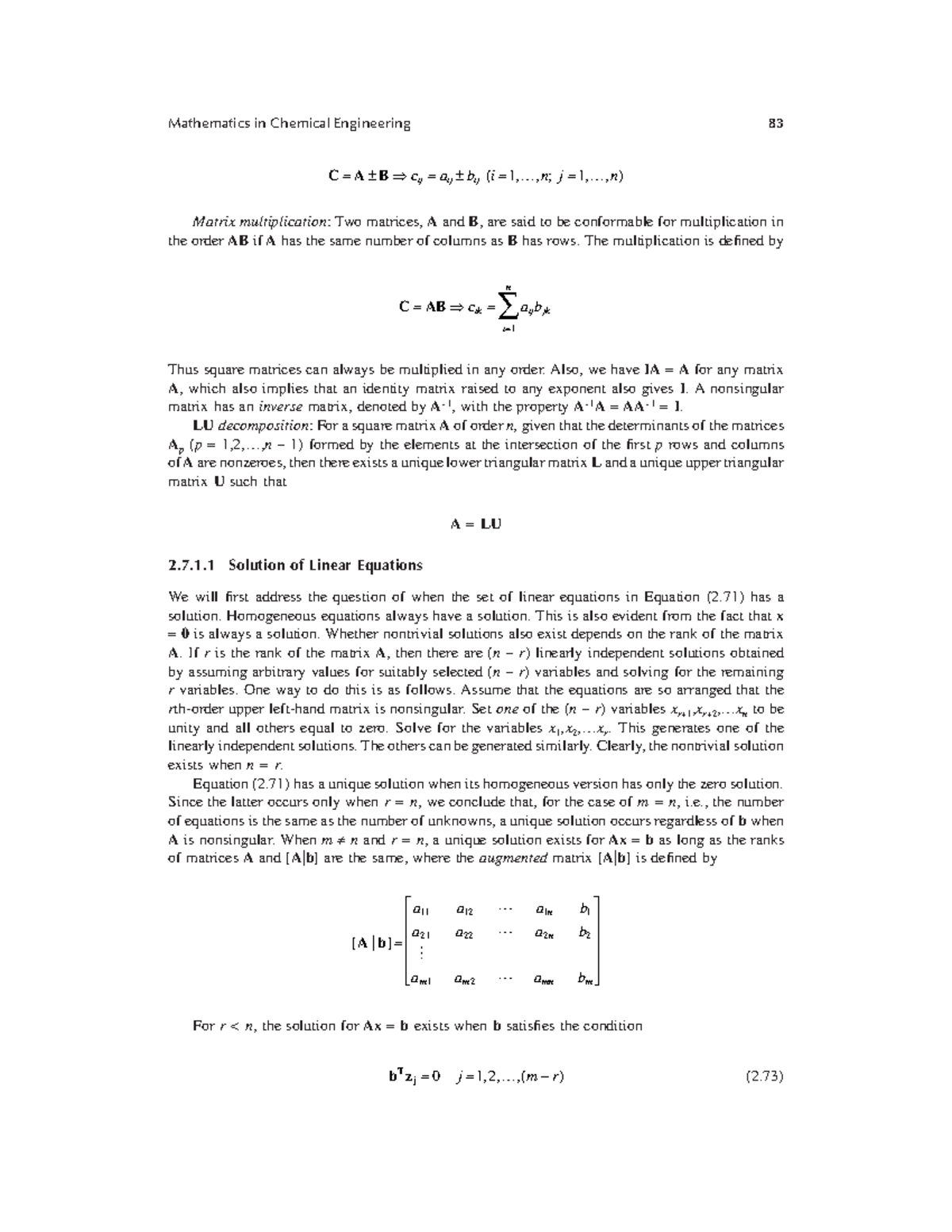 Albright's Chemical Engineering - Mathematics in Chemical Engineering ...