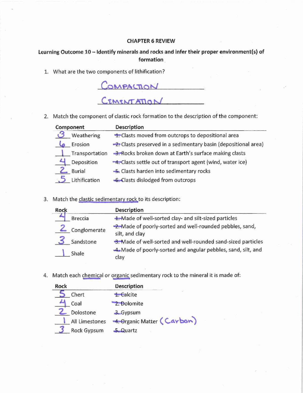 Chapter 6 Review 02-02-2023 - GEOL 1121 - Studocu