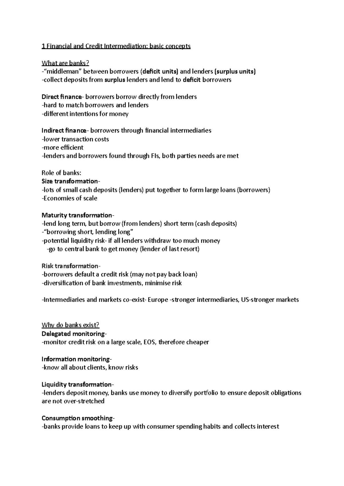 1 Financial and Credit Intermediation - Guaranteed interest rates ...