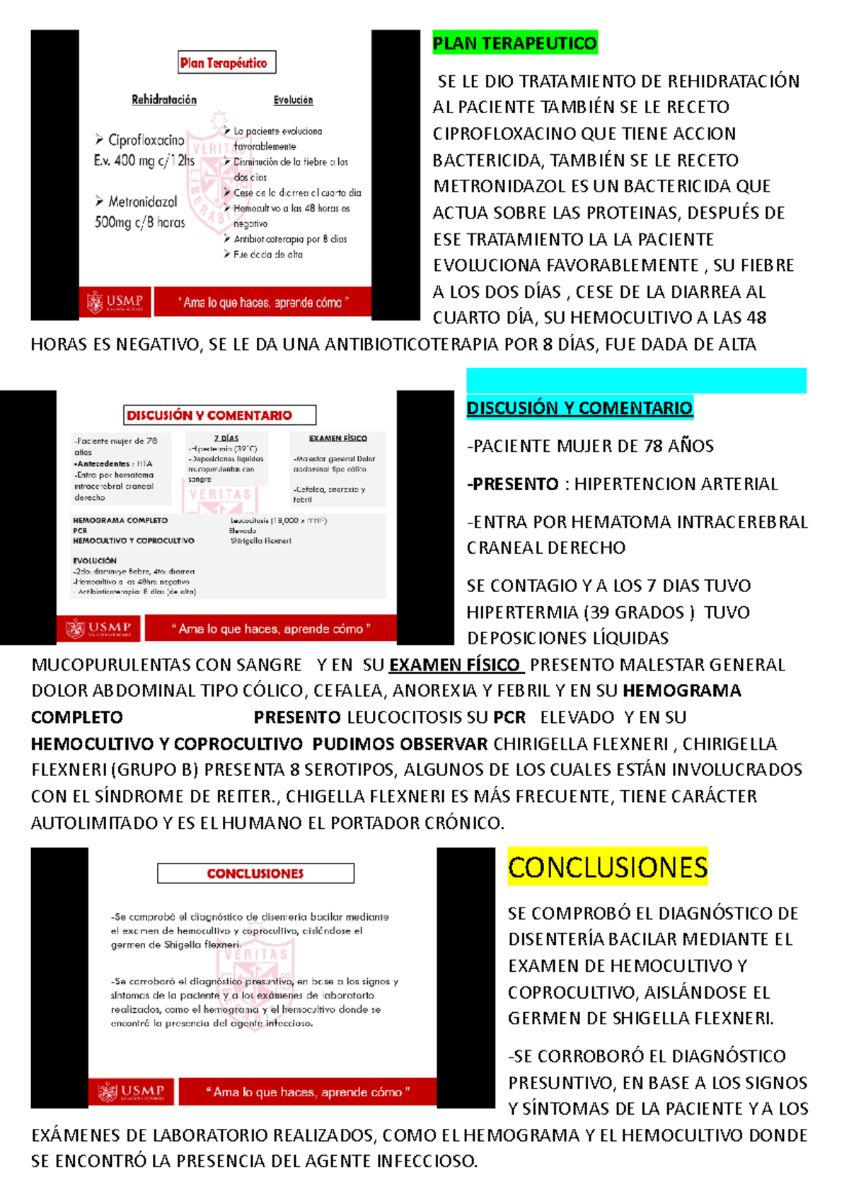 Expo aguilar rojas castrp - PLAN TERAPEUTICO SE LE DIO TRATAMIENTO DE ...