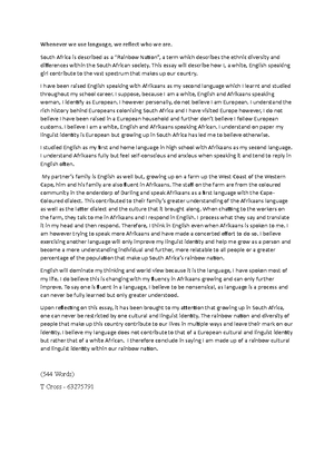 AFL1501 Assessment 1 - This definition encompasses all published and ...