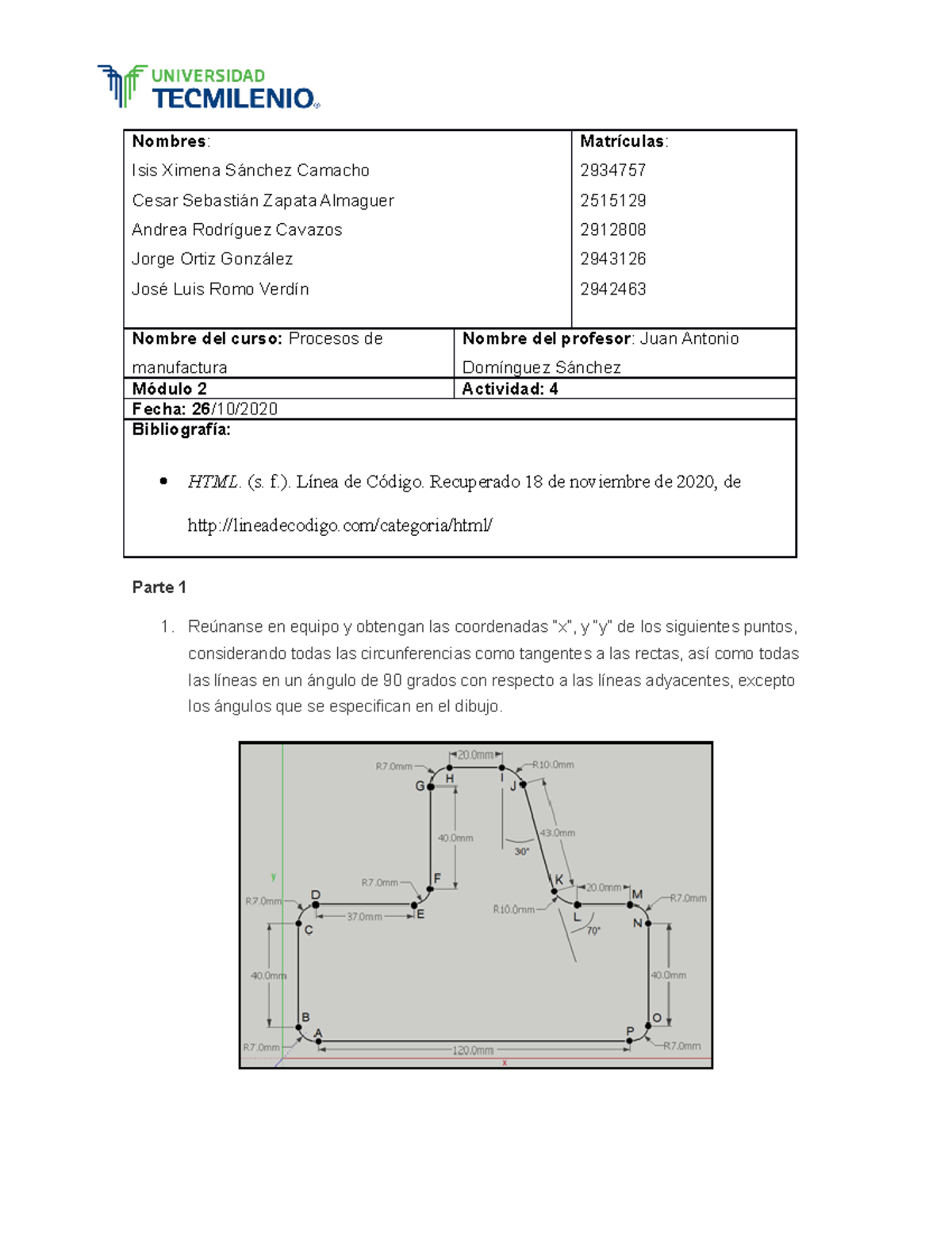 Act5 manu - act 5 manufactura - Nombres : Isis Ximena Sánchez Camacho Cesar Sebastián Zapata ...