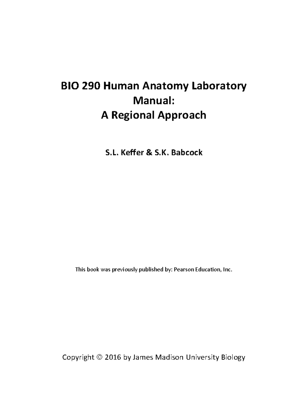 BIO 290 Human Anatomy Laboratory Manual Spring 2022 Unit 1 - BIO 290 ...