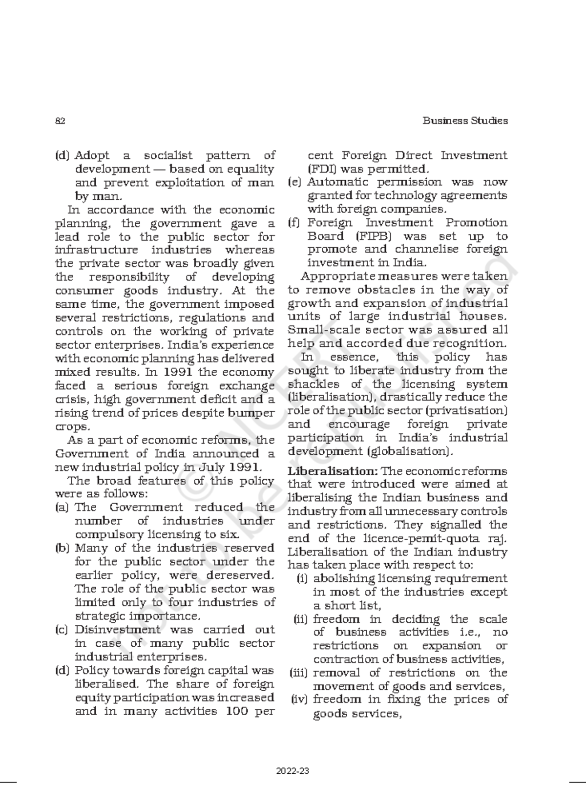 Lebs103-14 - Lectures note's - 82 Business Studies (d) Adopt a ...