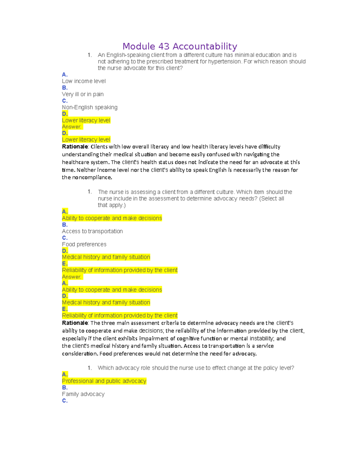 4Module 43 Accountability - Module 43 Accountability An English ...