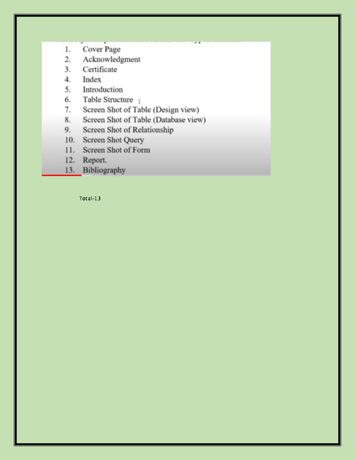 Project Datebase Management Total India International School 2022 Information Technology