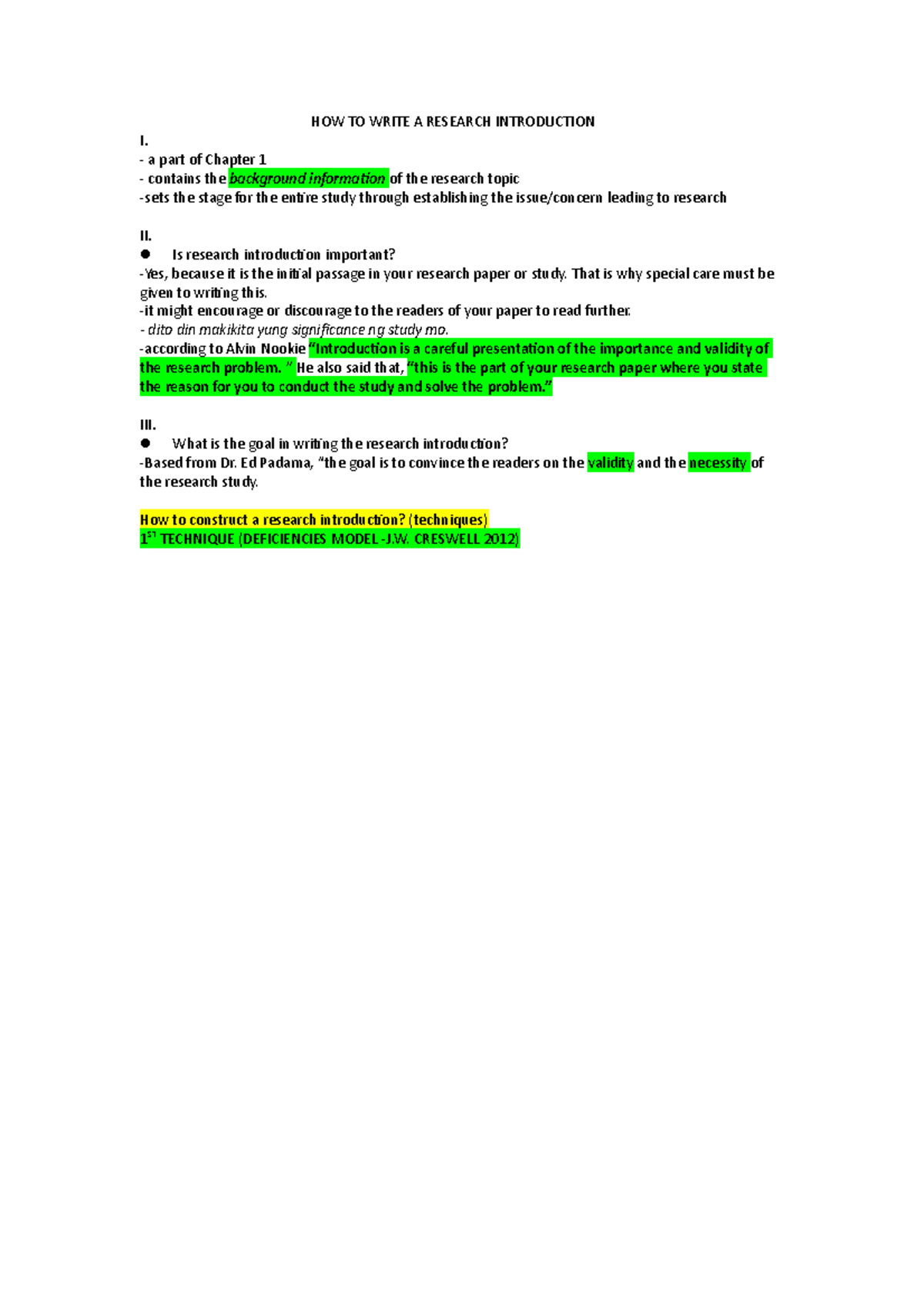 How To Write A Research Introduction How To Write A Research