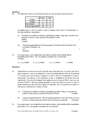 Tutorial 1- 4 - all question - Quantitative Methods - Studocu