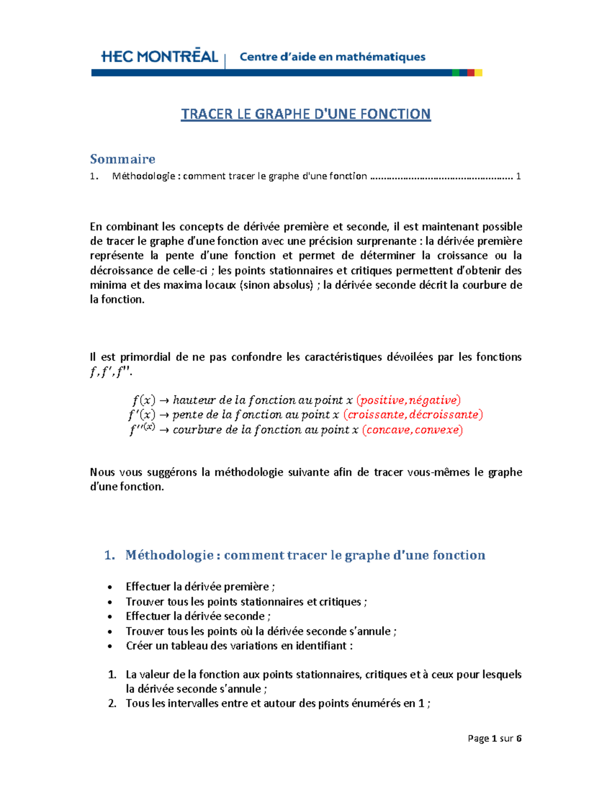 Tracer le graphe une fonction - TRACER LE GRAPHE D'UNE FONCTION ...