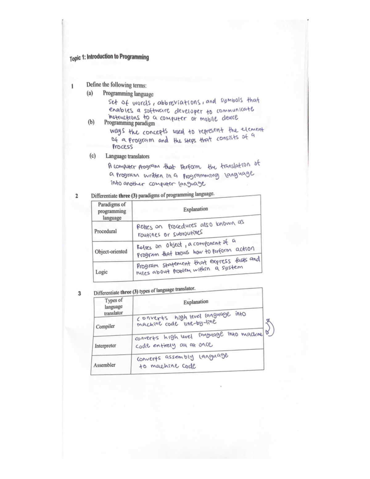 Tutorial 1 - science math - Studocu