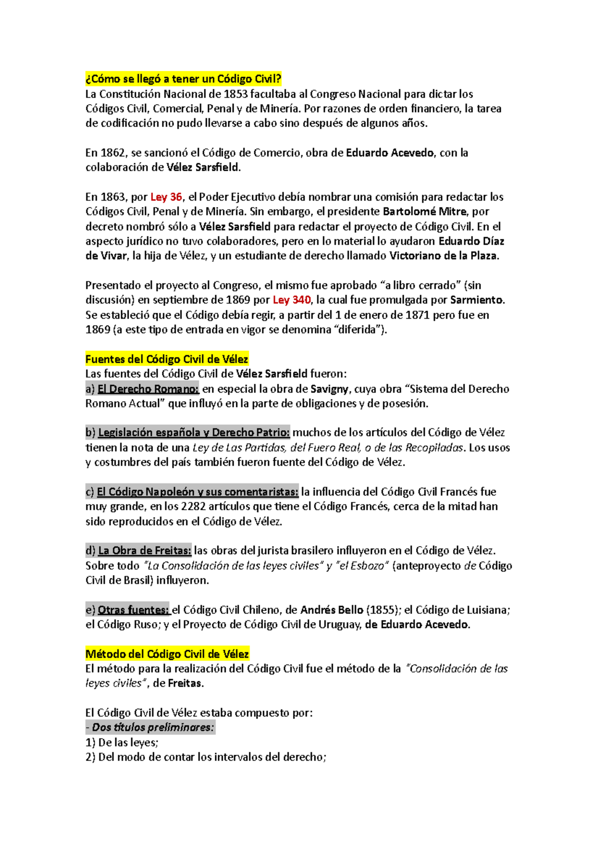 Trabajo de Romano - REFORMAS DEL CÓDIGO CIVIL - ¿Cómo se llegó a tener ...