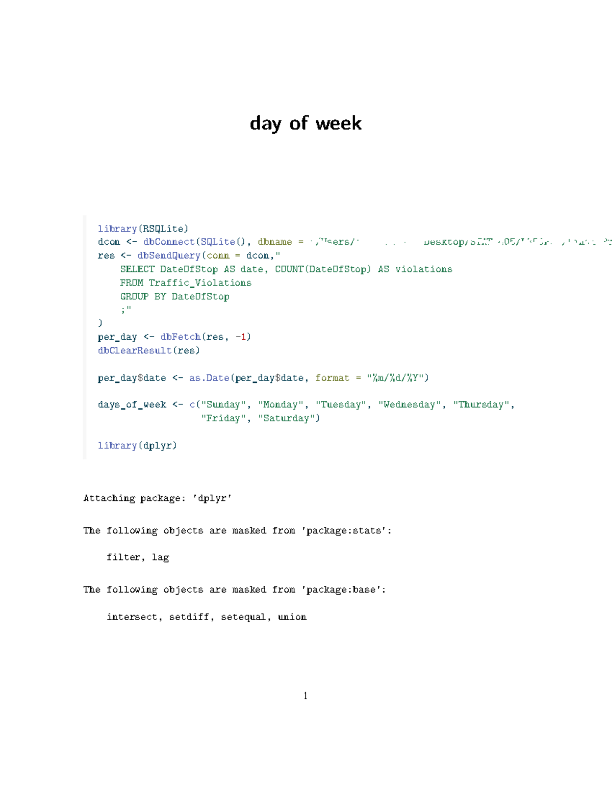 Day of week analysis - r for data science and sql usage - day of week ...