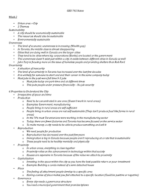 GEO 793 Geography of Toronto Course Outline - GEO 793: Geography of ...