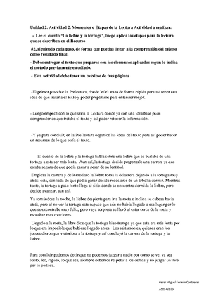 Fermin Contreras informe final TG - ASIGNATURA: LENGUA ESPAÑOLA TEMA ...