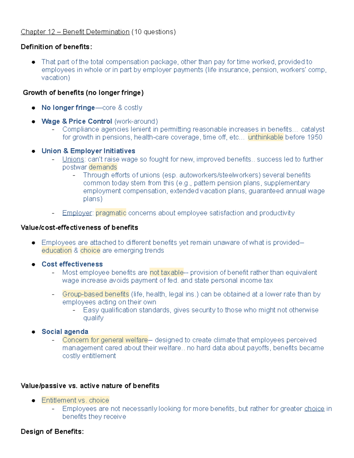 Comp exam 2 - Study guide for exam 2 for MGMT 333 - Chapter 12 ...
