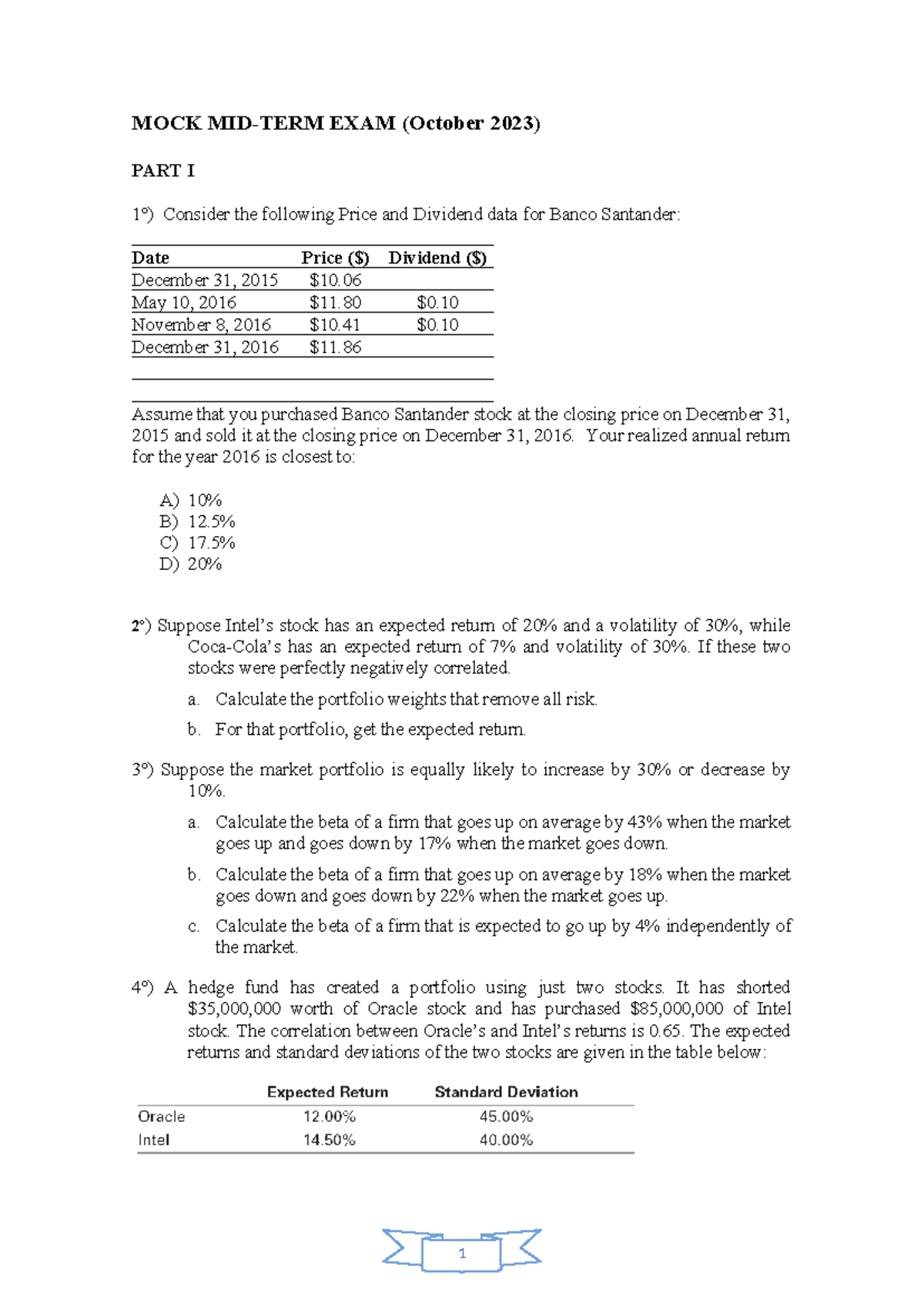 Mock Mid-term Exam (October 2023) - Tagged - MOCK MID-TERM EXAM (October 2023) PART I 1º ...