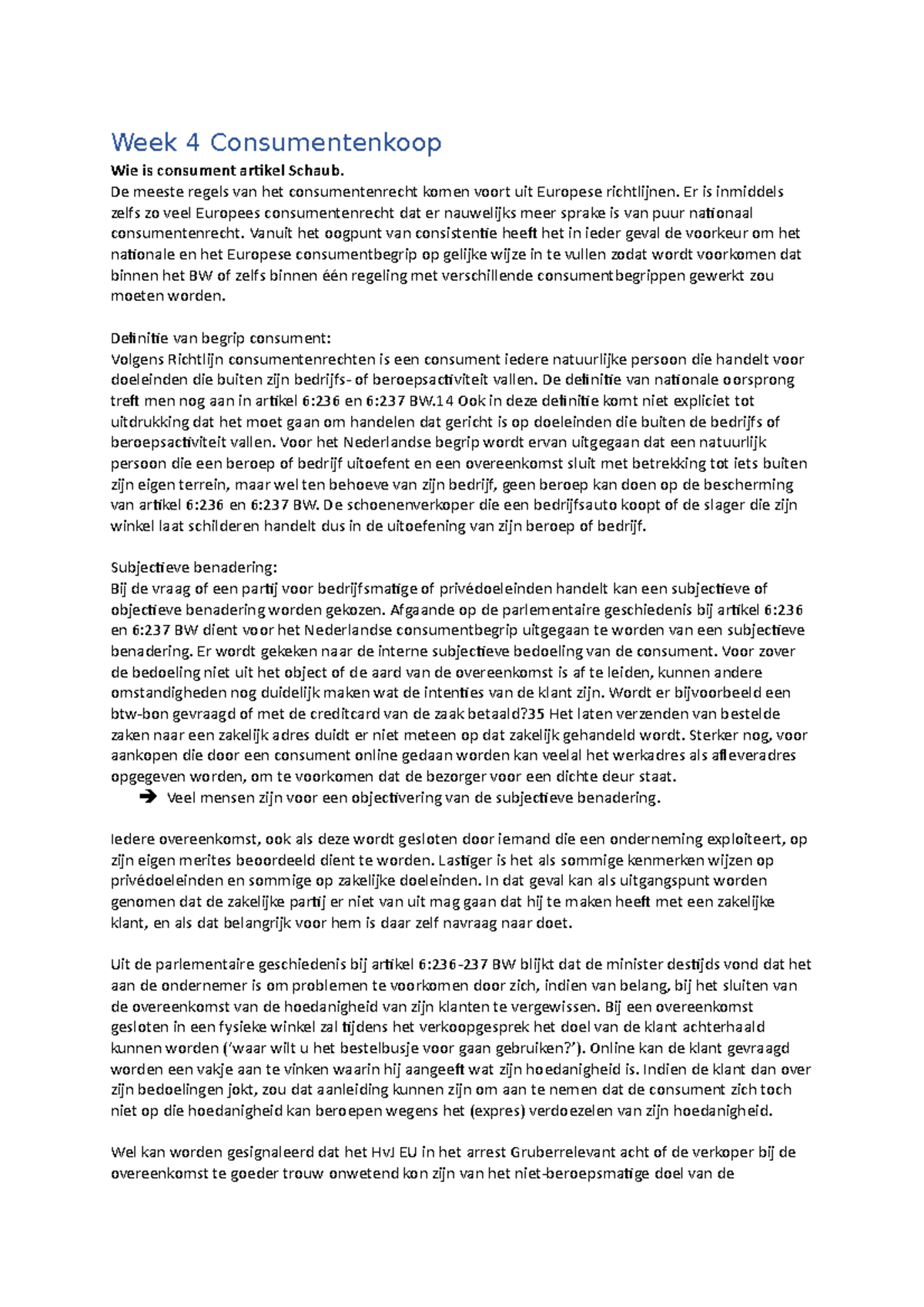 Week 4 Consumentenkoop - Week 4 Consumentenkoop Wie is consument ...