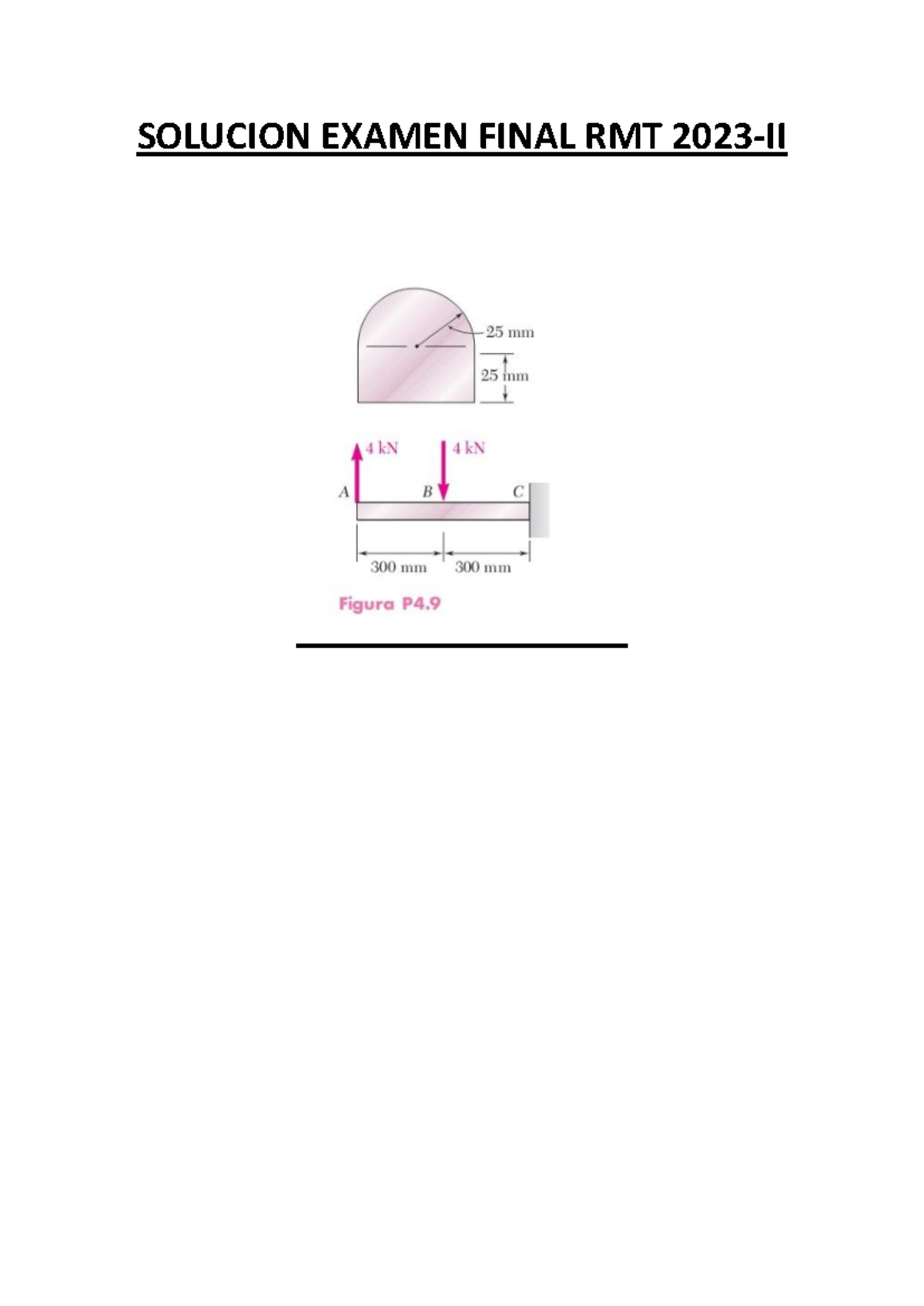 Solucion Examen Final RMT 2023 - Resistencia De Materiales - SOLUCION ...