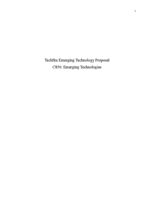 C850 Template for Techfite Essay - Techfite Emerging Technology ...
