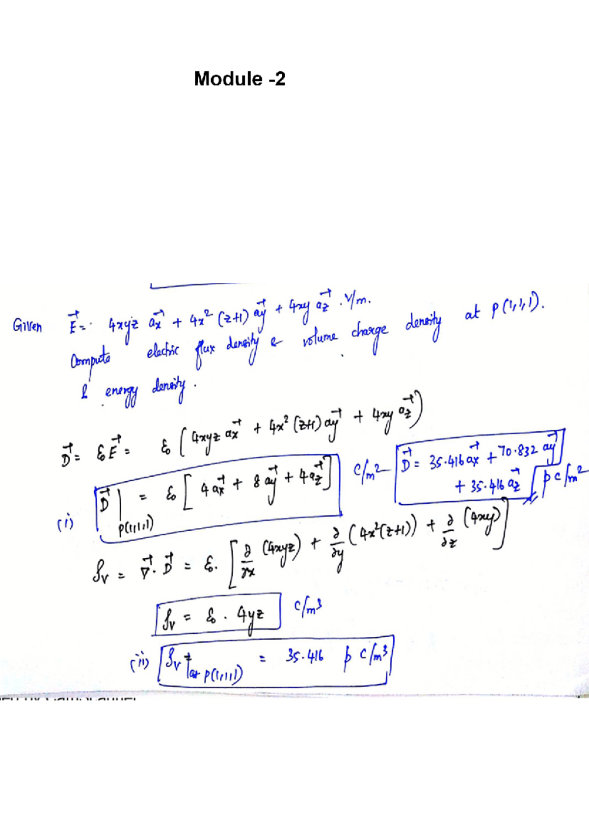 Additional Numerical Problems Module 2 - Module Given Compute 4xyz ...