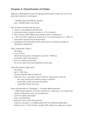 Vert Bio Syllabus 2022 - VERTEBRATE BIOLOGY (Biol 456) Fall 2022 Course ...