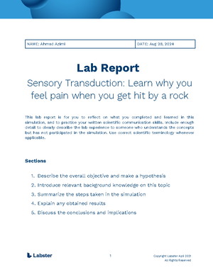 Lab Report Hematology Introduction to Blood Updated - NAME: DATE: Lab ...