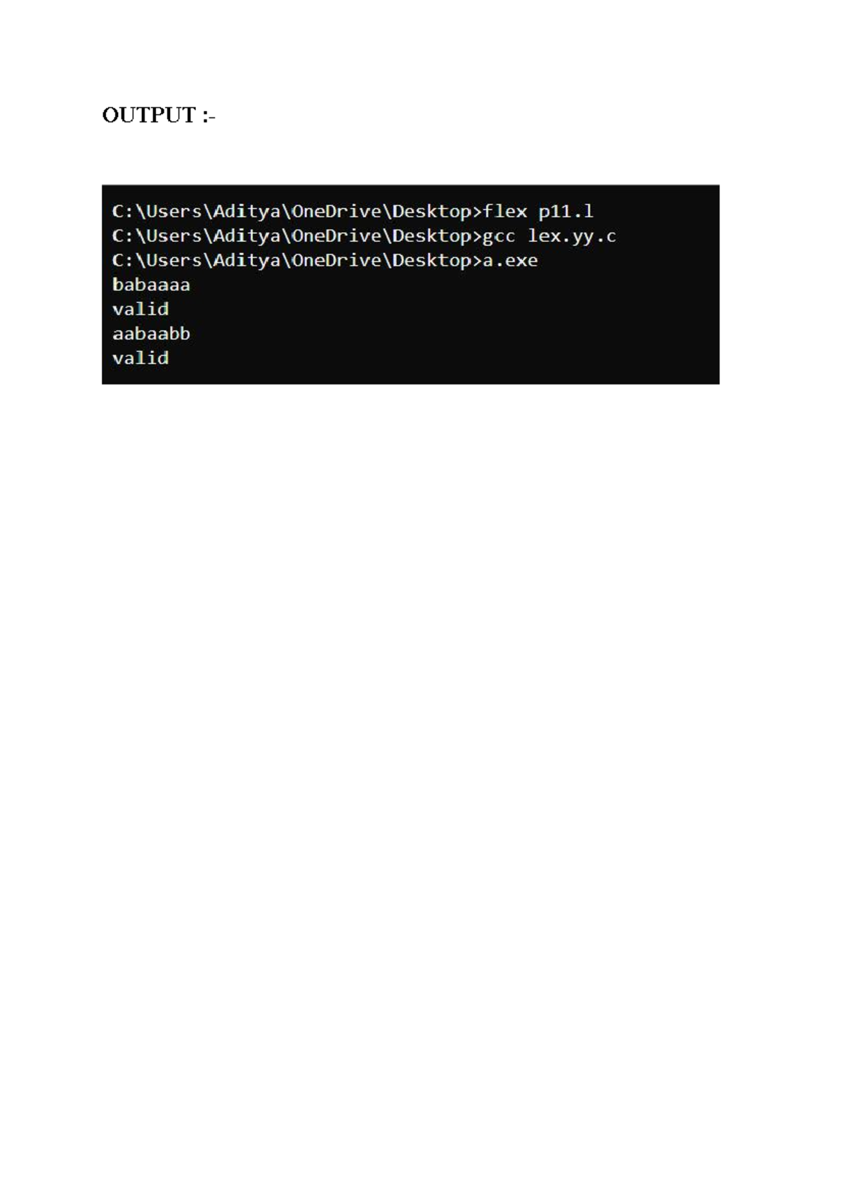 Compilerfile B Tech Cse Input Txt Input Output Input Output