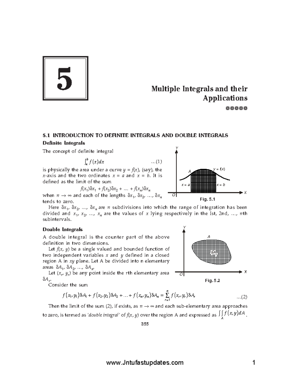 R20 M1 - UNIT-5 - R20 m1 notes - Multiple Integrals and their ...