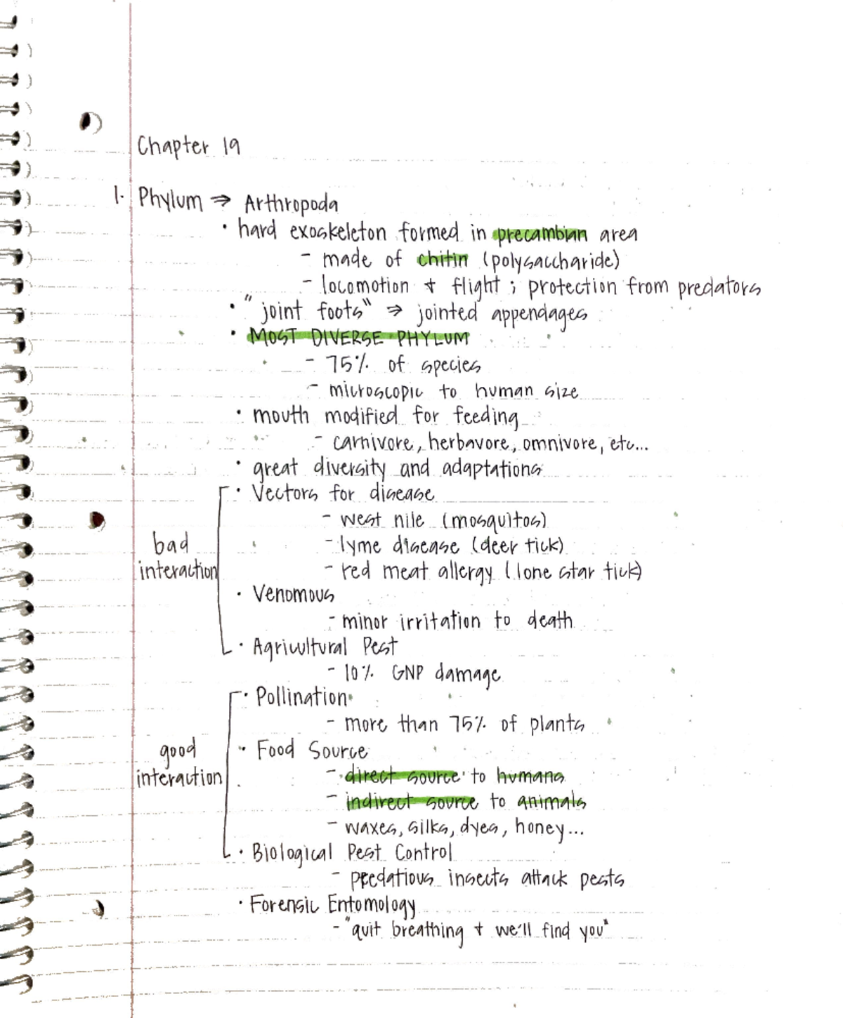 Test 3 Material - BIO 1123 - Mississippi State - Studocu