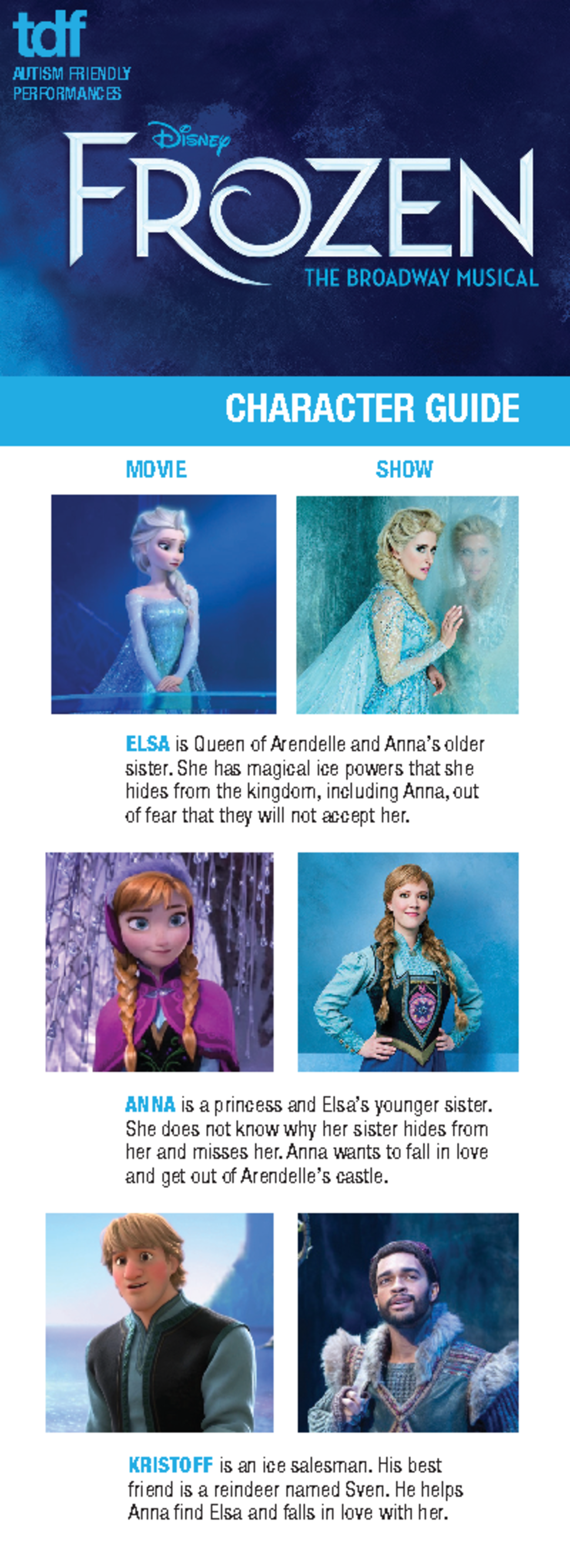 Frozen Character Guide - ELSA is Queen of Arendelle and Anna’s older ...