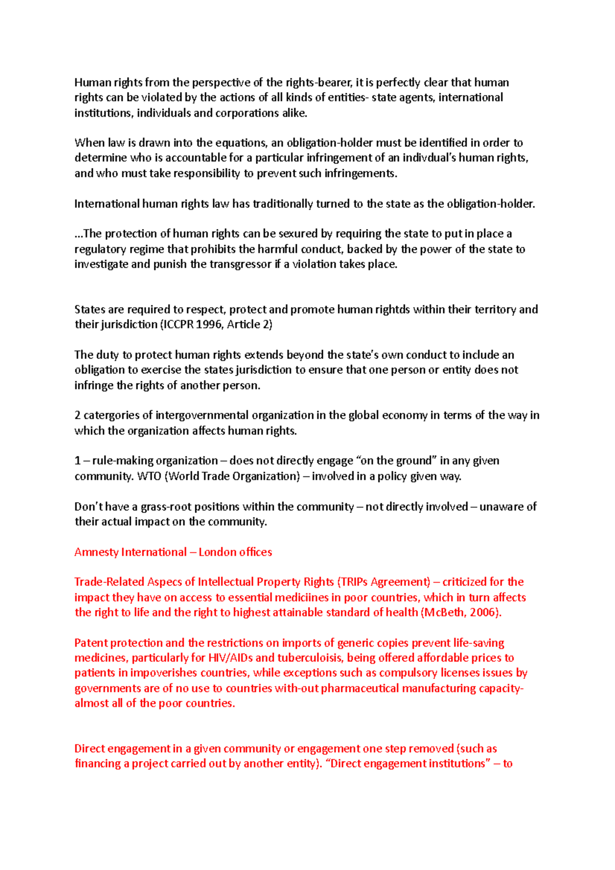 Citizenship and Human rights lecture 4 - Human rights from the ...