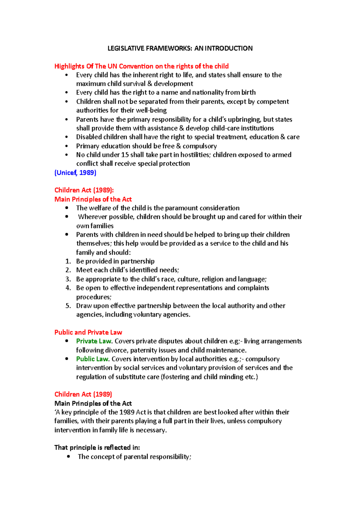 Legislative Frameworks - LEGISLATIVE FRAMEWORKS: AN INTRODUCTION ...