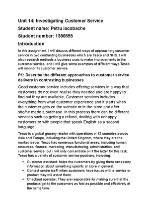 Unit 14 P6 - Business BTEC Level 3, Year 1, Distinction - P6- A development plan with realistic ...