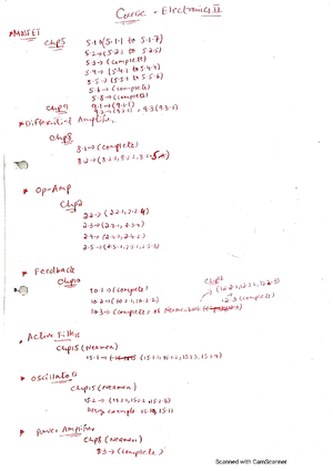 Electronics 2 - Lecture 7 - Electronics II - Studocu