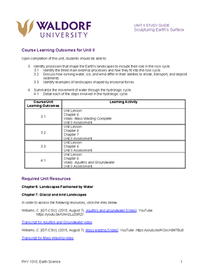 Unit IV PSY 1010 - Study Guide - Course Learning Outcomes for Unit IV ...
