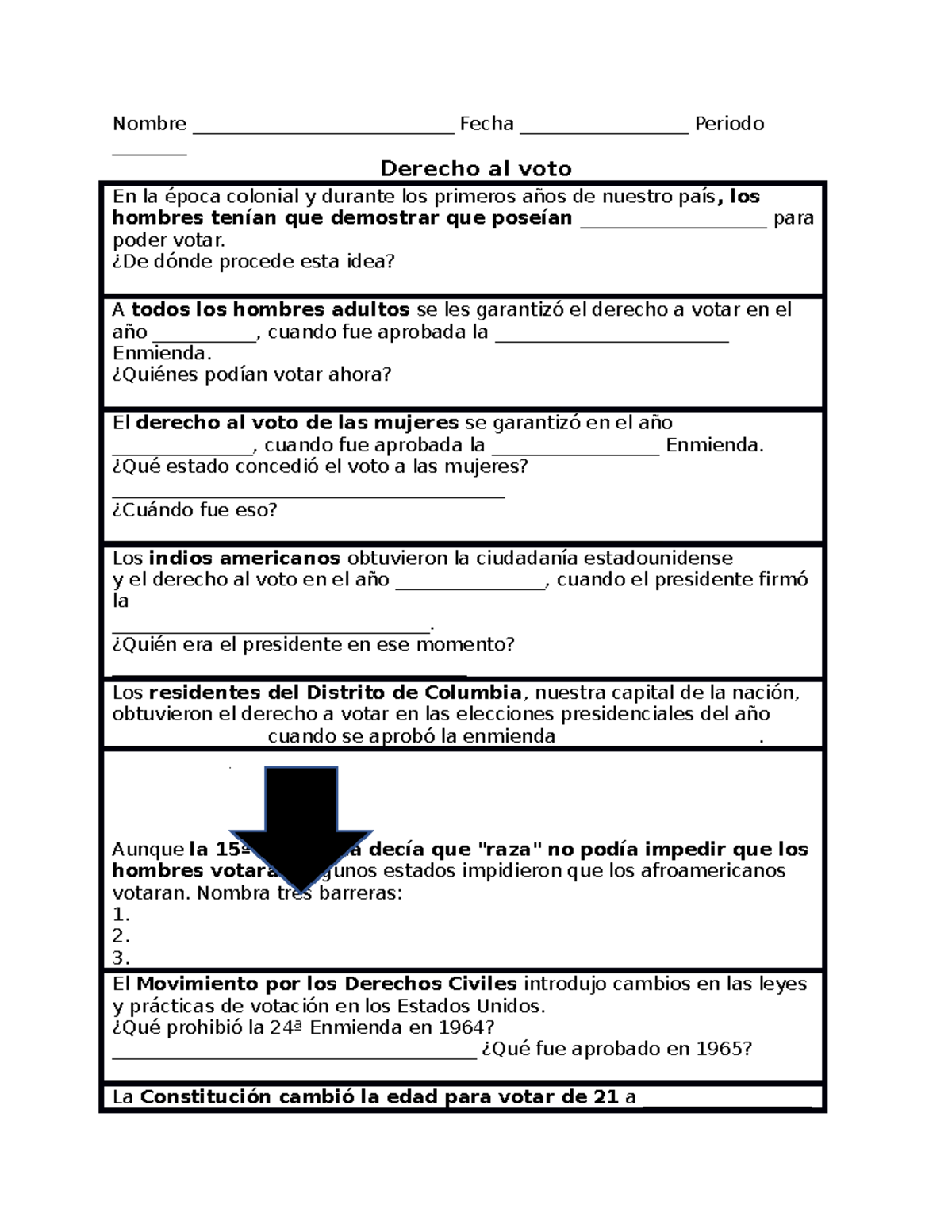Copy of Apuntes durante la presentacion - derecho al voto - Nombre
