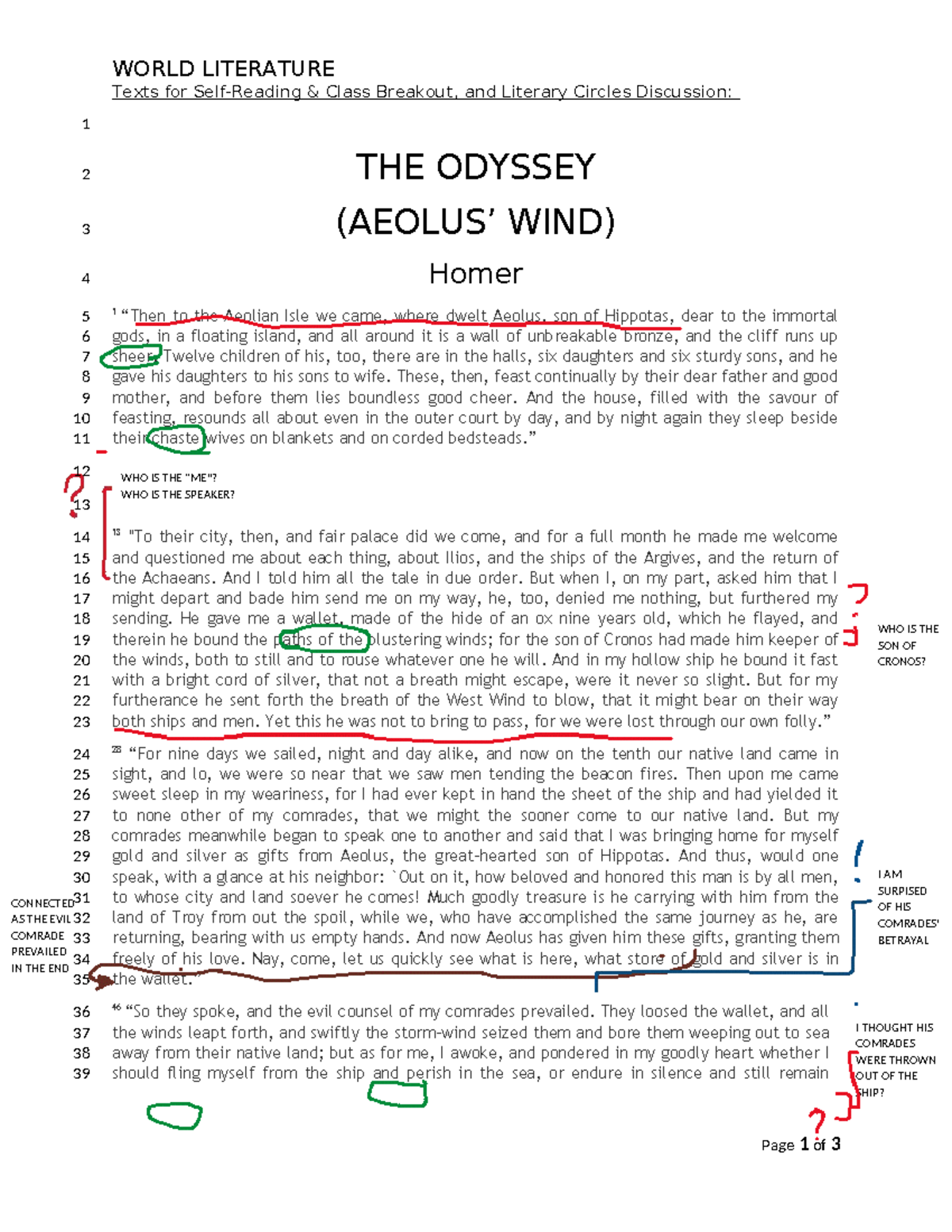 Aelous Wind - sample text of aeolus wind - WORLD LITERATURE Texts for ...