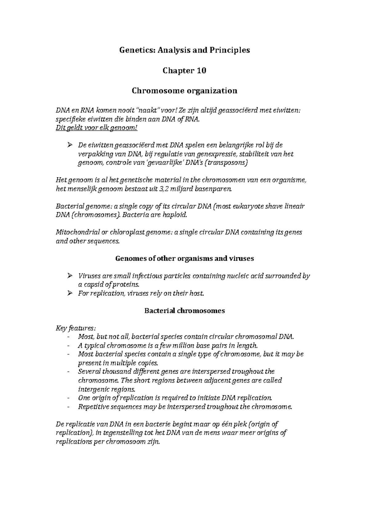 Genetics chapter 10 - Genetics: Analysis and Principles Chapter 10 ...