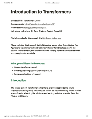 Lecture 1 - Introduction and Word Vectors - Lecture 1 - Introduction and Word Vectors Course ...