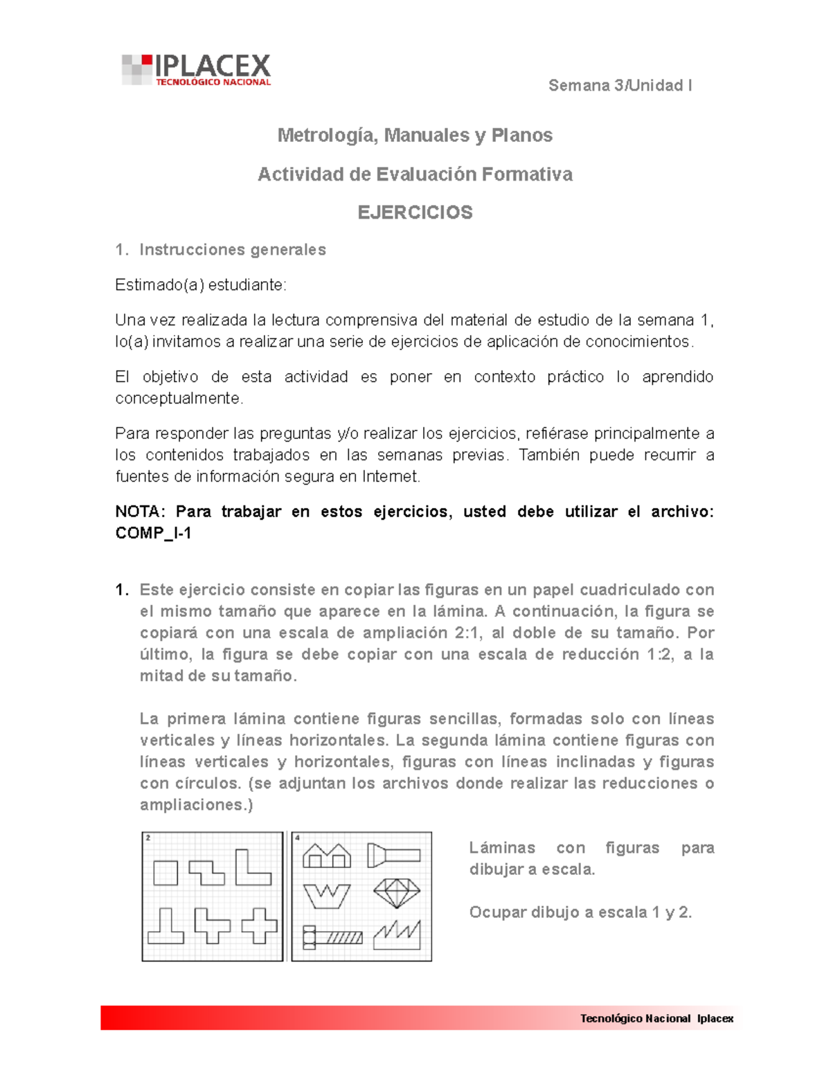 EJ 3 - ejercios y material complementario - Semana 3/Unidad I Metrología, Manuales y Planos ...