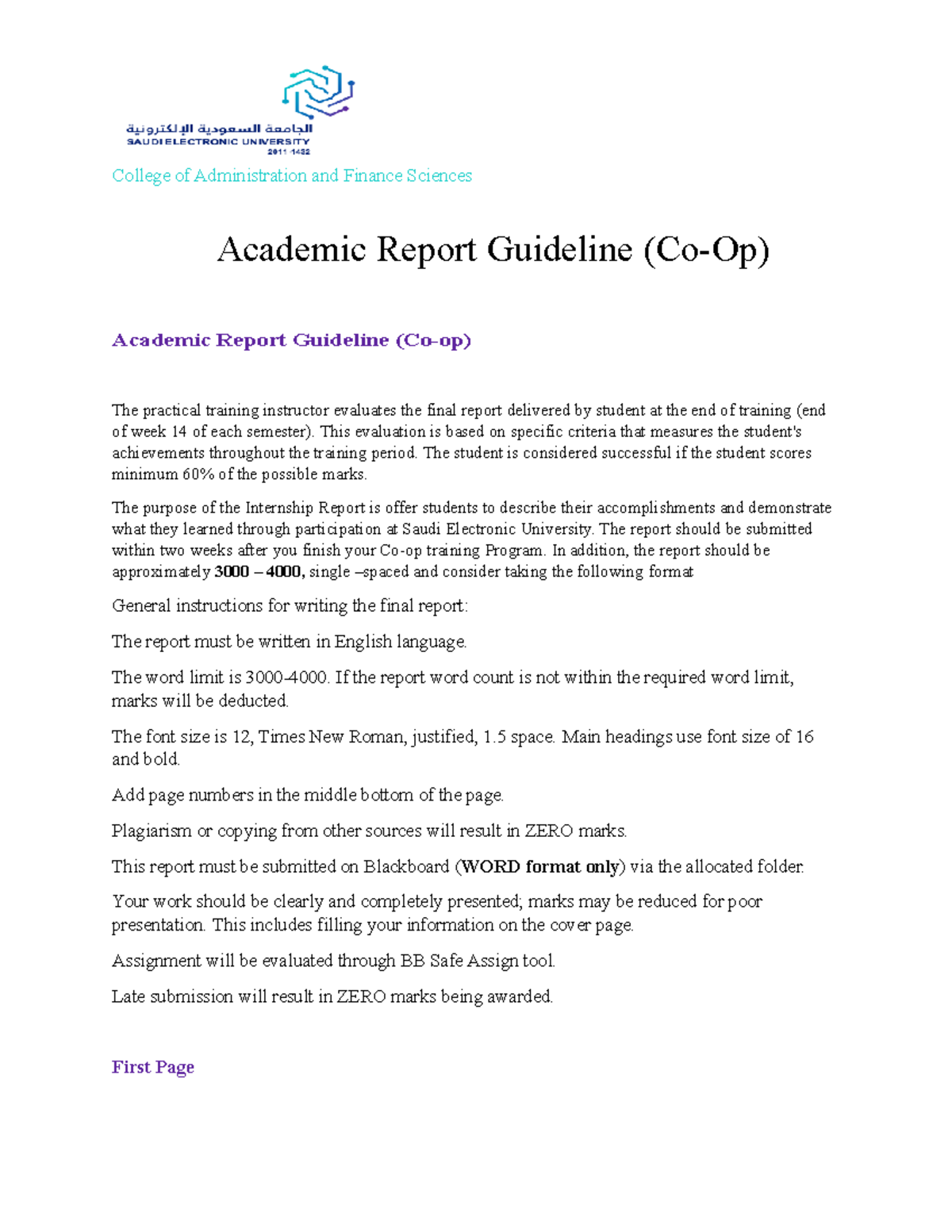 Attachment 1 - 2022-08-07T175502 - Academic Report Guideline (Co-Op ...