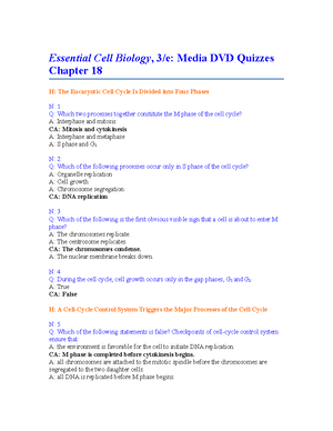 Study guide, Chapter 6 - Summary Principles Of Cell Biology - GCD 3033 ...