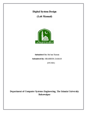 IUB Project Final Report - i The Islamia University of Bahawalpur ...
